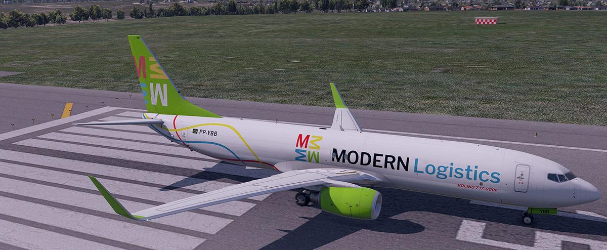 ZIBO 737-800 "Modern Logistics" Cargo - Aircraft Skins - Liveries - X ...