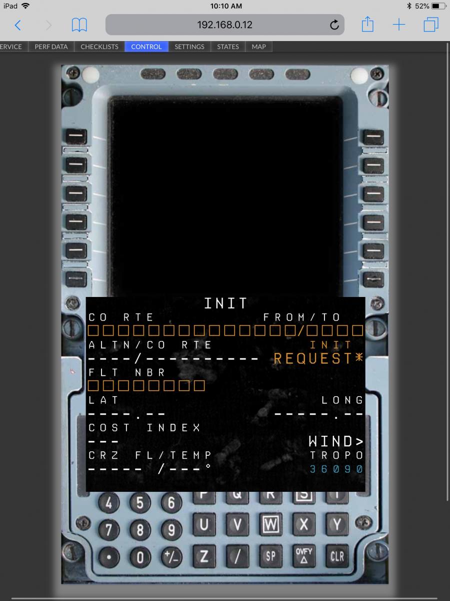Bug with remote MCDU on IPAD - 320 Ultimate by FlightFactor - X-Plane ...