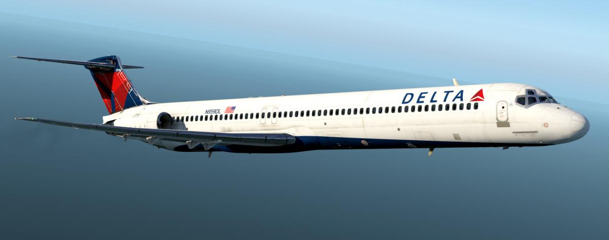 Delta N959DL Current Livery (Dirty) for Rotate MD-80 - Aircraft Skins ...