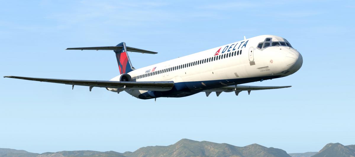 Delta N948DL Current Large Logo for Rotate MD-80 - Aircraft Skins ...