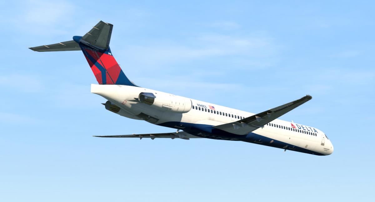 Delta N948DL Current Large Logo for Rotate MD-80 - Aircraft Skins ...