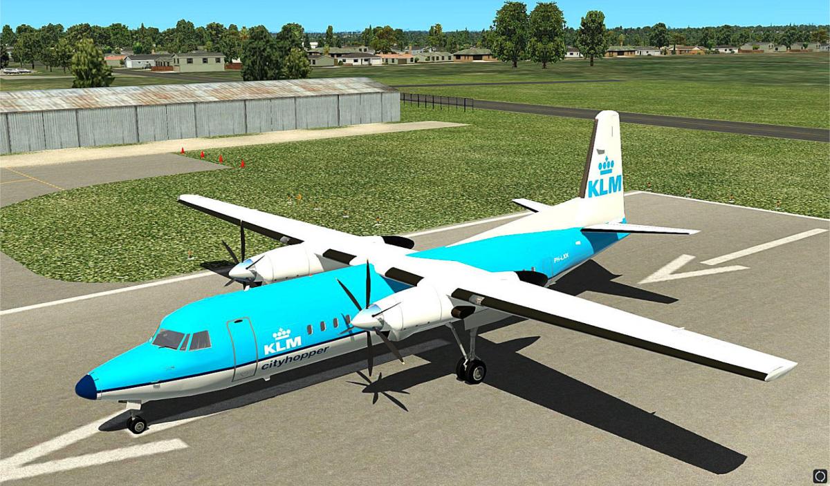 KLM Cityhopper PH-LXK (Riviere Fokker 50) - Aircraft Skins - Liveries ...