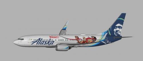 737-800SSW ZIBO Alaska "Incredibles 2" - Aircraft Skins - Liveries - X ...