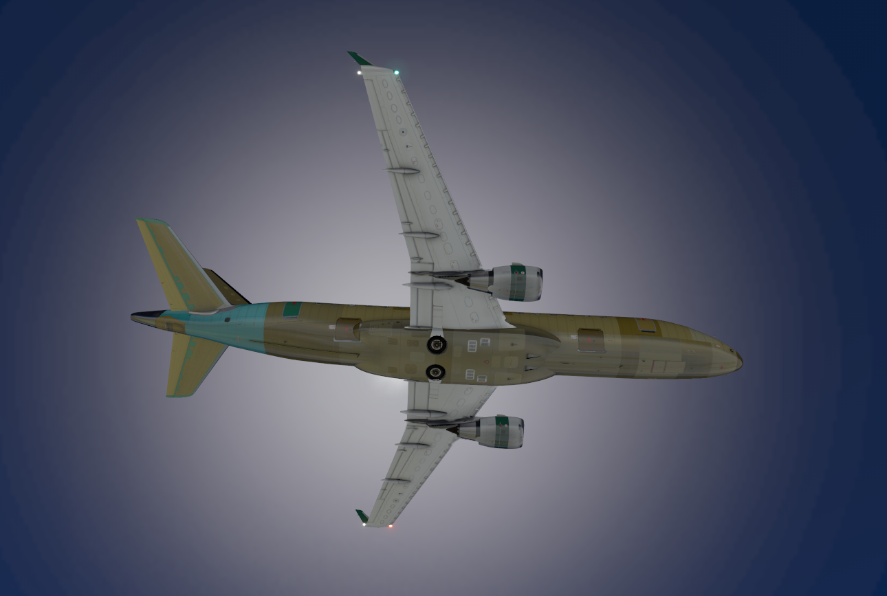 Yellow Factory Rollout Livery for the SSG Embraer E170 (XP-11 ...