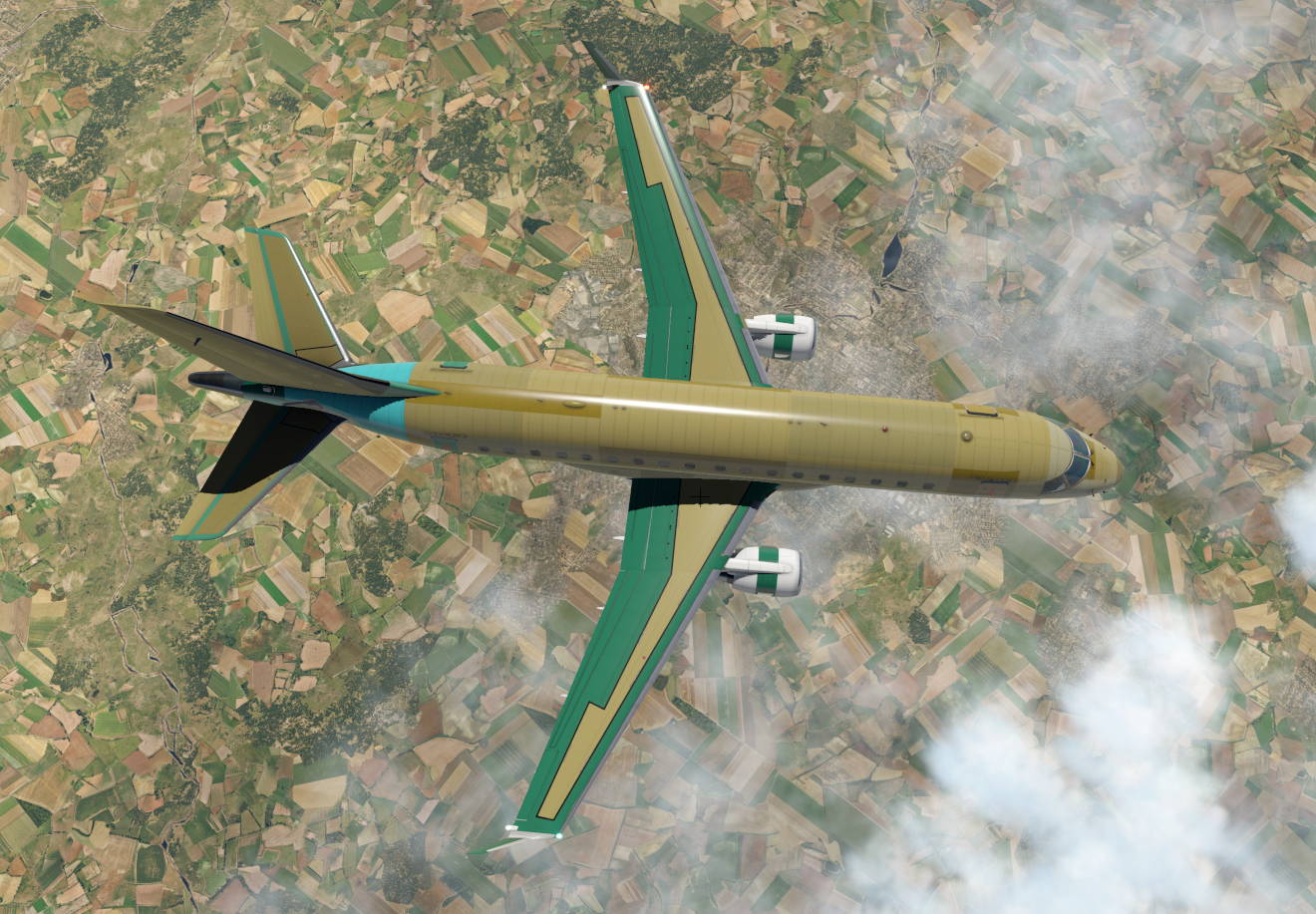 Yellow Factory Rollout Livery for the SSG Embraer E170 (XP-11 ...