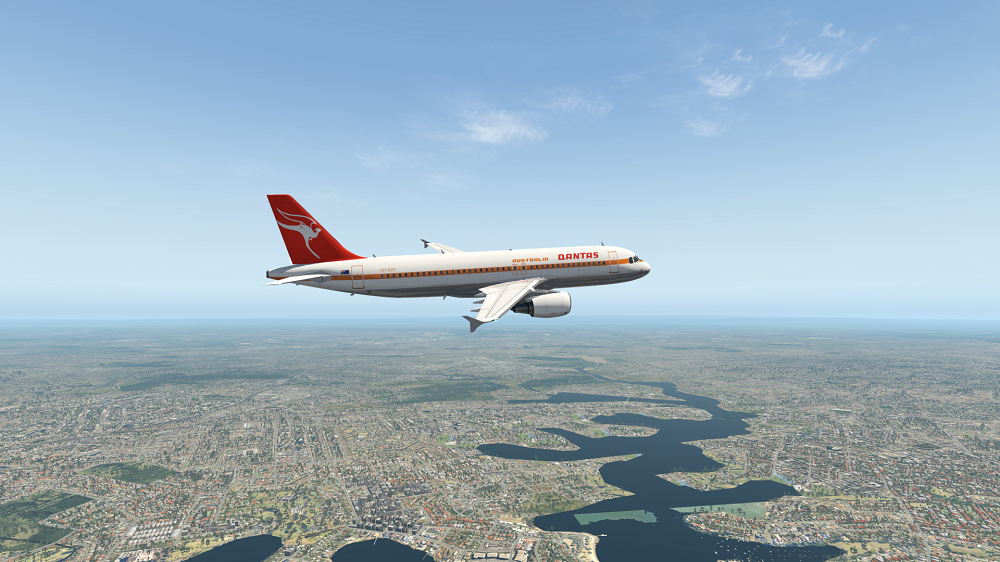 Qantas (Retro Roo) Fictional FF A320 Livery - Aircraft Skins - Liveries ...