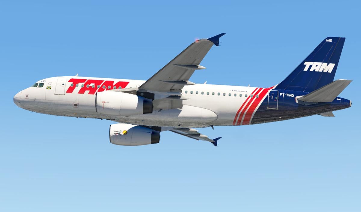 TAM Retro Livery A319 ToLiss - Aircraft Skins - Liveries - X-Plane.Org ...