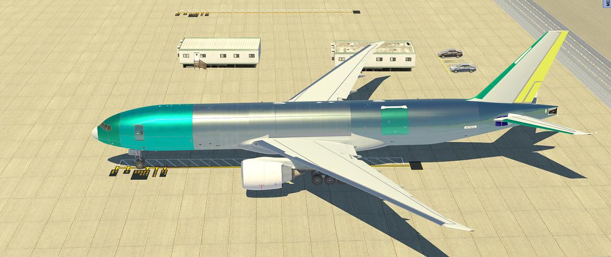 N776LA Rollout livery for Flight Factor boeing 777 Freighter - Aircraft ...