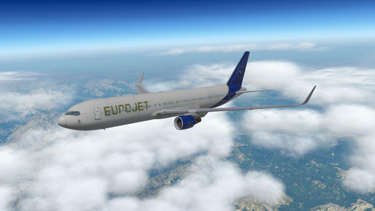 EUROJET B767 D-AEJC (fictional) - Aircraft Skins - Liveries - X-Plane ...