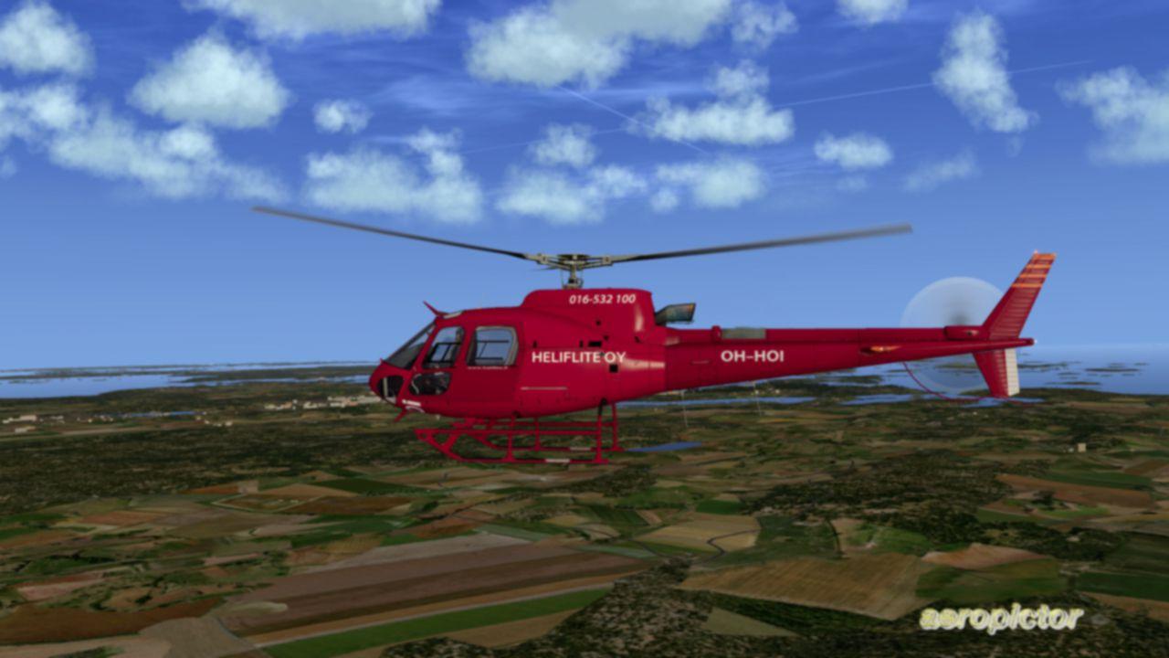 OH-HOI Heliflite Oy livery for the payware Eurocopter AS350 B3 Plus ...