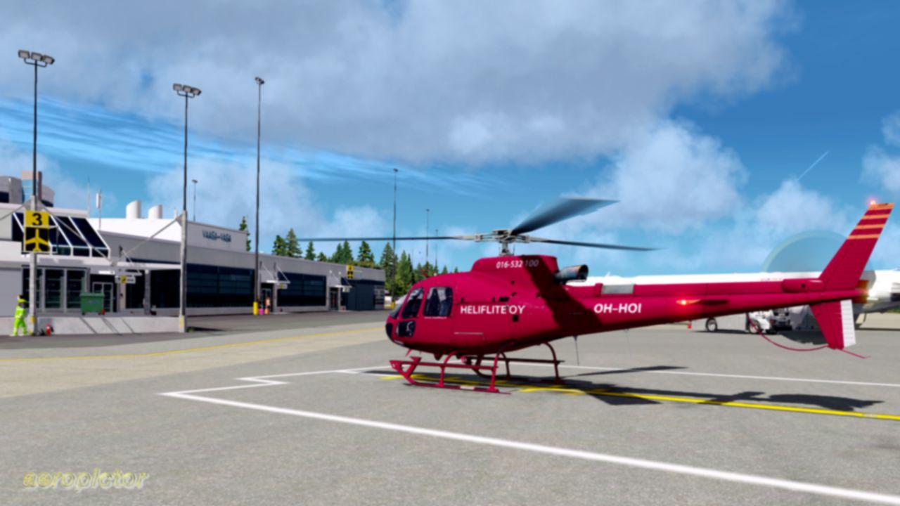 OH-HOI Heliflite Oy livery for the payware Eurocopter AS350 B3 Plus ...