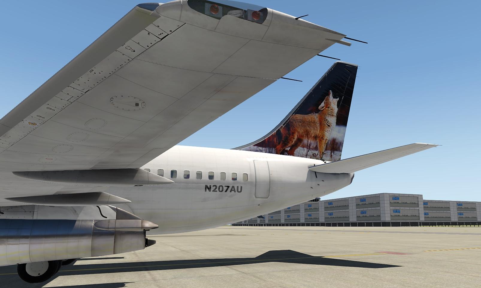 Frontier 90s N207AU for FlyJSim 737-200 V3 - 732 TwinJet Paints - X ...