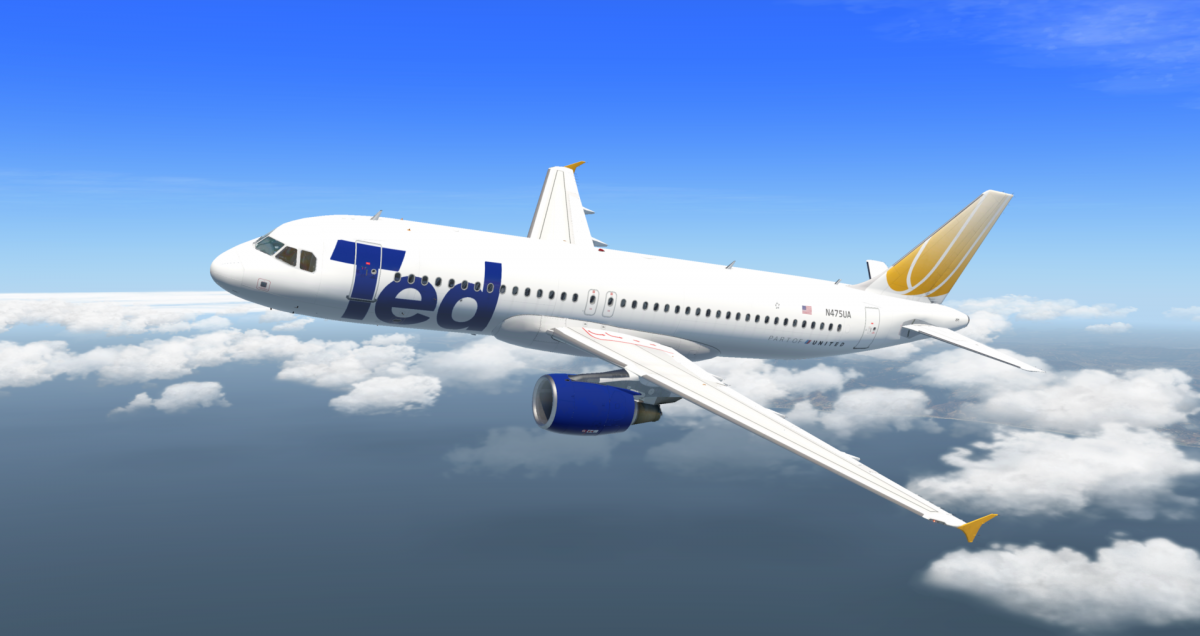 United "TED" Livery - Flight Factor A320 Ultimate - Aircraft Skins ...