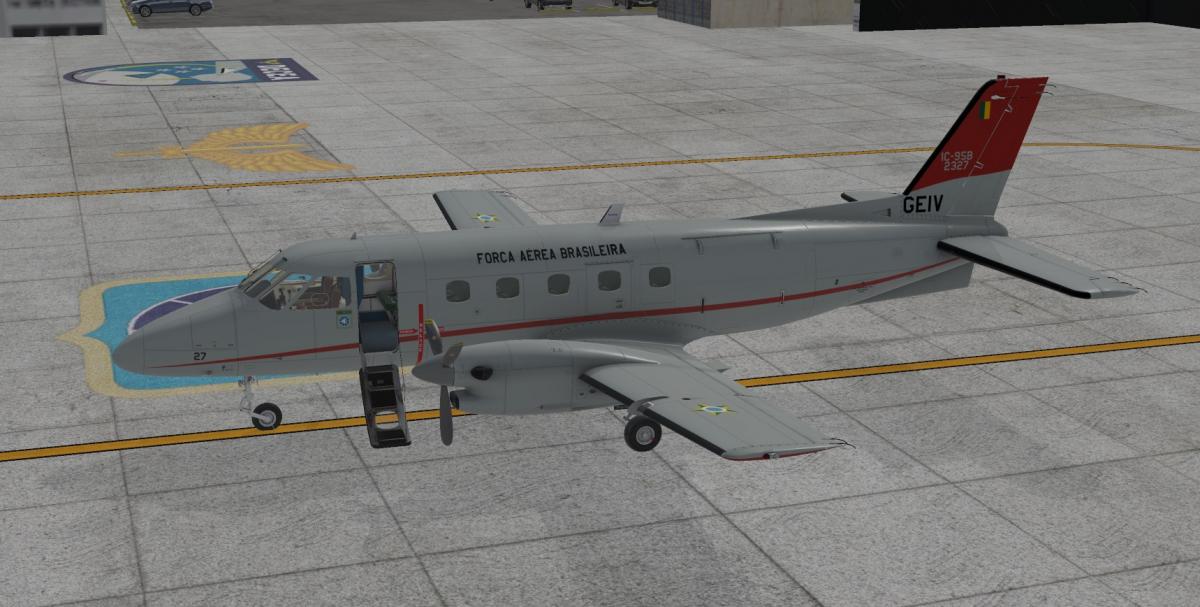 Embraer 110 Bandeirante - Brazilian Air Force - GEIV - X-plane 11 ...