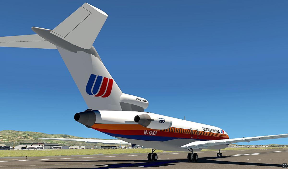 N-YADI United Airlines B727-200 Adv (Ron Norvelle) - Aircraft Skins ...