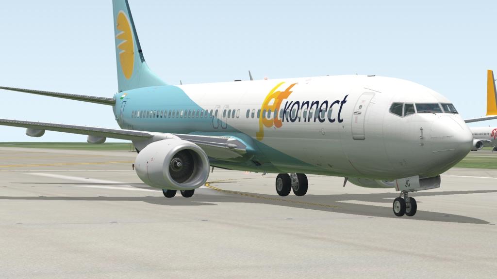 Jetkonnect XP11 Default/Zibo B738 Livery VT-SJG - Aircraft Skins ...