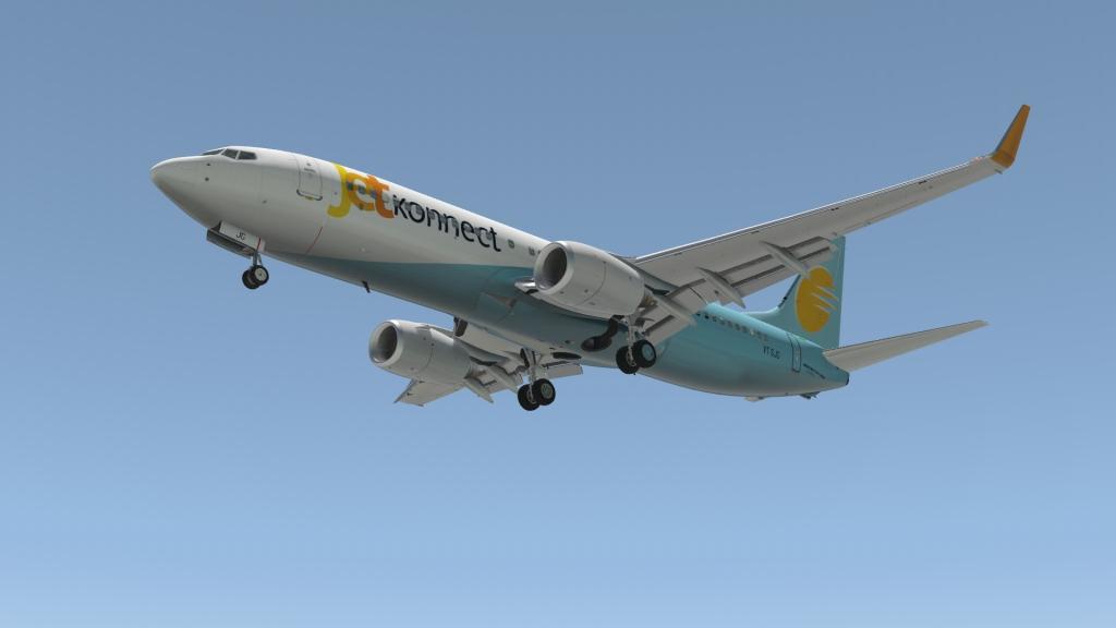 Jetkonnect XP11 Default/Zibo B738 Livery VT-SJG - Aircraft Skins ...