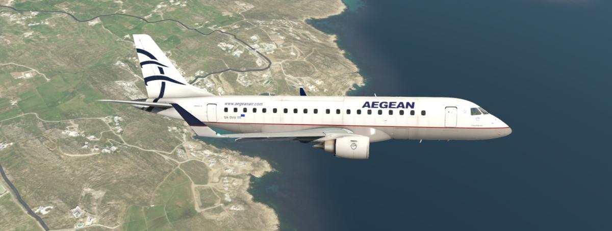 X-Crafts Embraer E-175 - Aegean Airlines - Aircraft Skins - Liveries ...