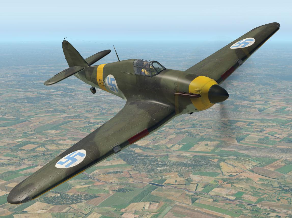 Finnish Air Force Lentolaivue 32, Kuroevei, 1944 - livery for Hurricane ...