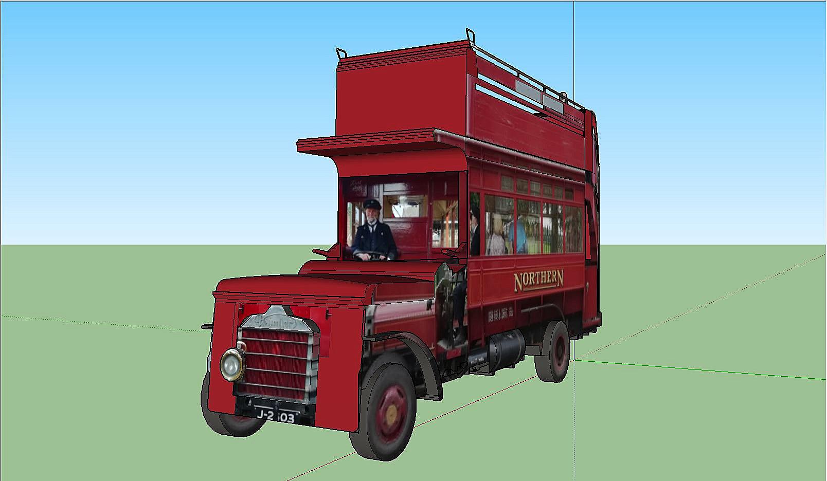 Vintage Daimler Bus (Static) - Objects - X-Plane.Org Forum
