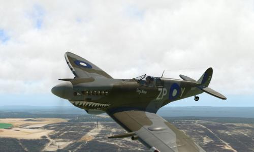 Spitfire ZP-Y AU Grey Nurse Sq 457 - Aircraft Skins - Liveries - X ...
