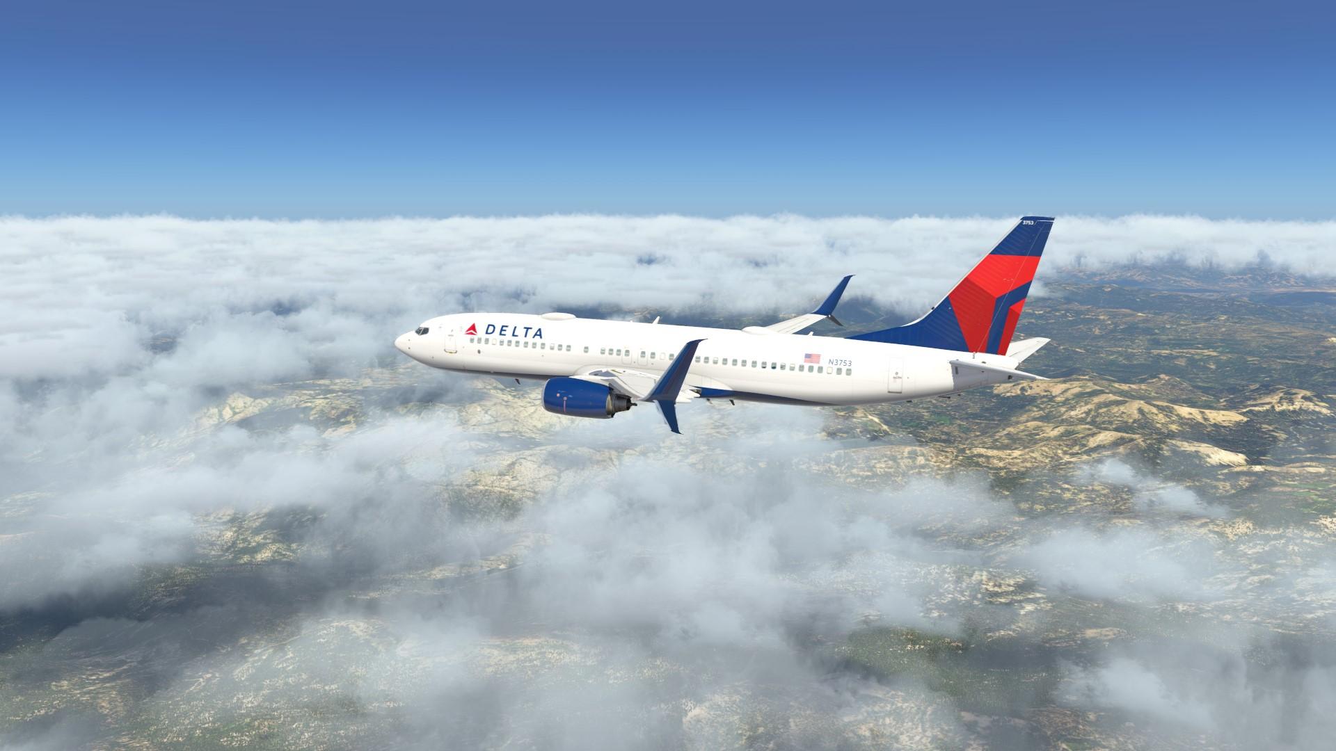 Default Delta 737-800 livery for Zibo mod v3.30, v3.31+ - Aircraft ...