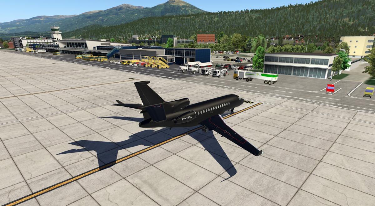 Dassault Falcon 7x Black Livery (pbr) - Aircraft Skins - Liveries - X ...