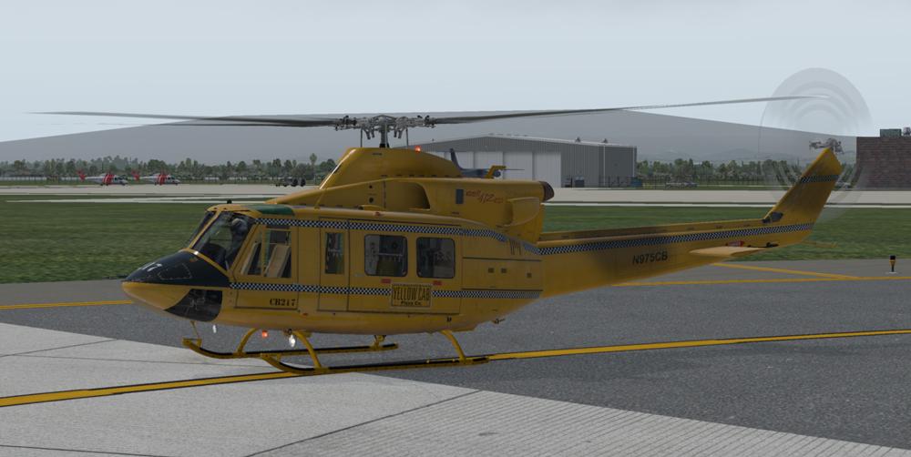 Yellow Cab repaints for X-Trident Bell 412EP - Aircraft Skins ...