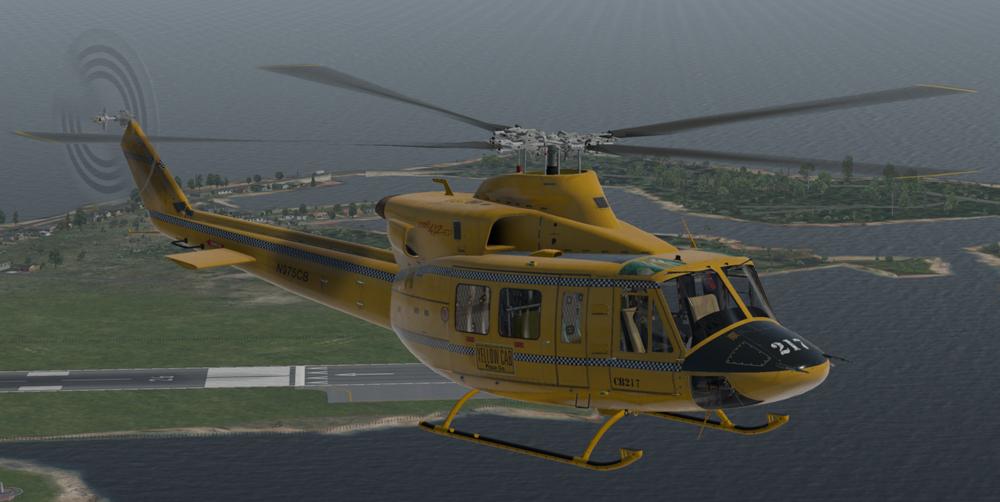 Yellow Cab repaints for X-Trident Bell 412EP - Aircraft Skins ...
