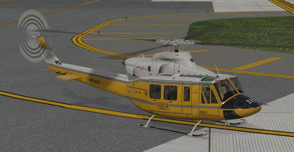 Yellow Cab repaints for X-Trident Bell 412EP - Aircraft Skins ...
