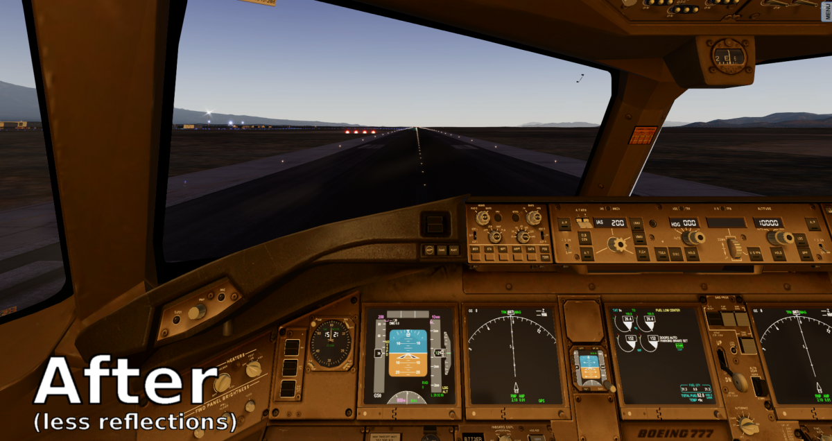 Window reflections mod FF B777 - Payware Aircraft - X-Plane.Org Forum