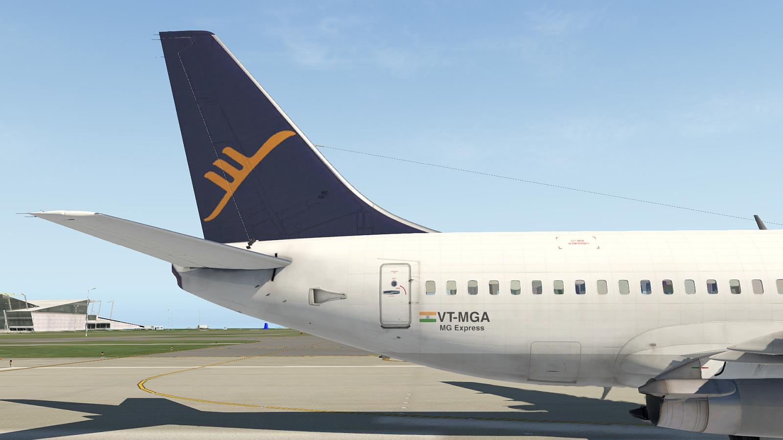 FlyJSim v3 Boeing 737-200 ModiLuft VT-MGA "Rhine" - 732 TwinJet Paints ...