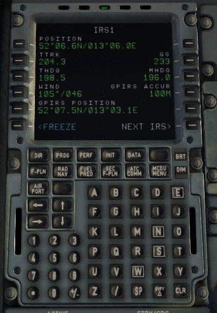 Ground speed calculation,IRS and GPS. - 320 Ultimate by FlightFactor ...