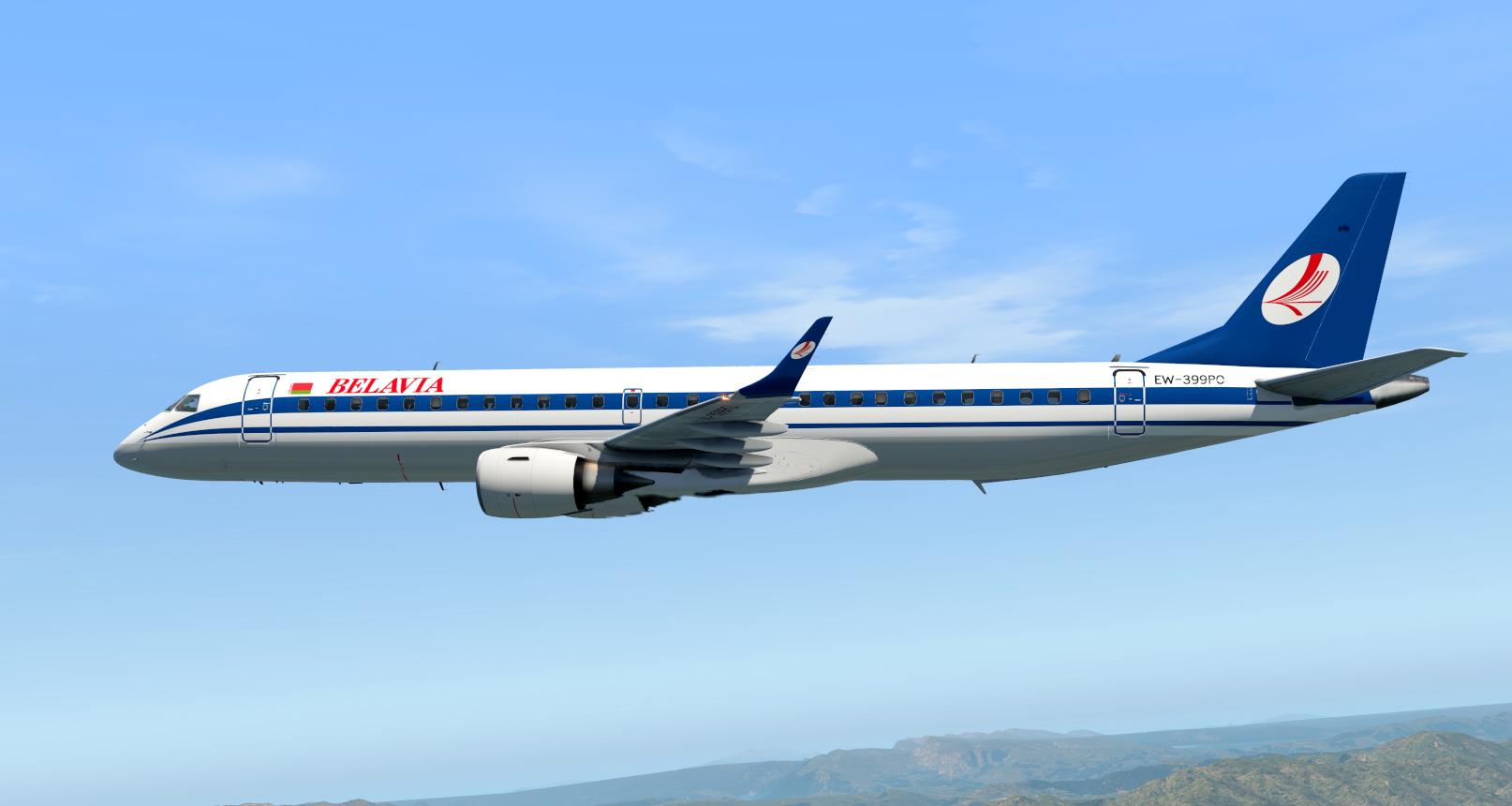 Belavia EW-399PO Old Livery for Embraer E195 v2 by X-Crafts - Freeware ...