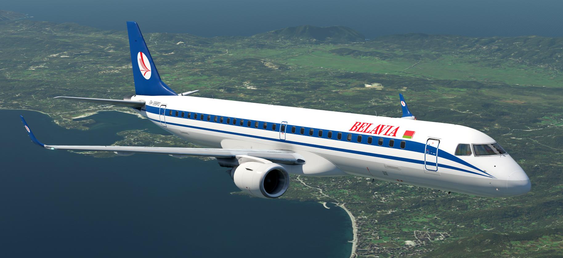 Belavia EW-399PO Old Livery for Embraer E195 v2 by X-Crafts - Freeware ...