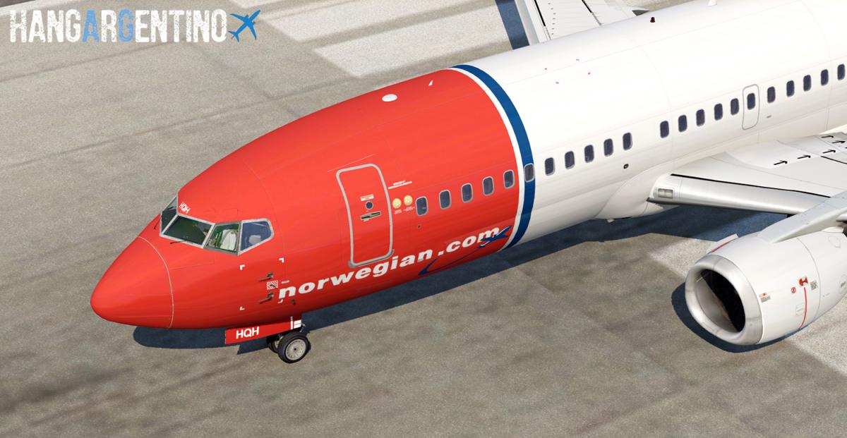 IXEG Boeing 737-300 Norwegian Air Argentina (Astor Piazzolla Tail ...