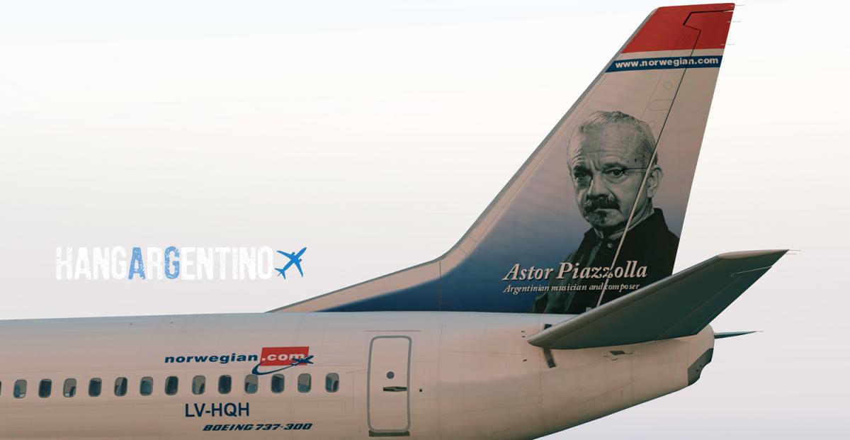 IXEG Boeing 737-300 Norwegian Air Argentina (Astor Piazzolla Tail ...