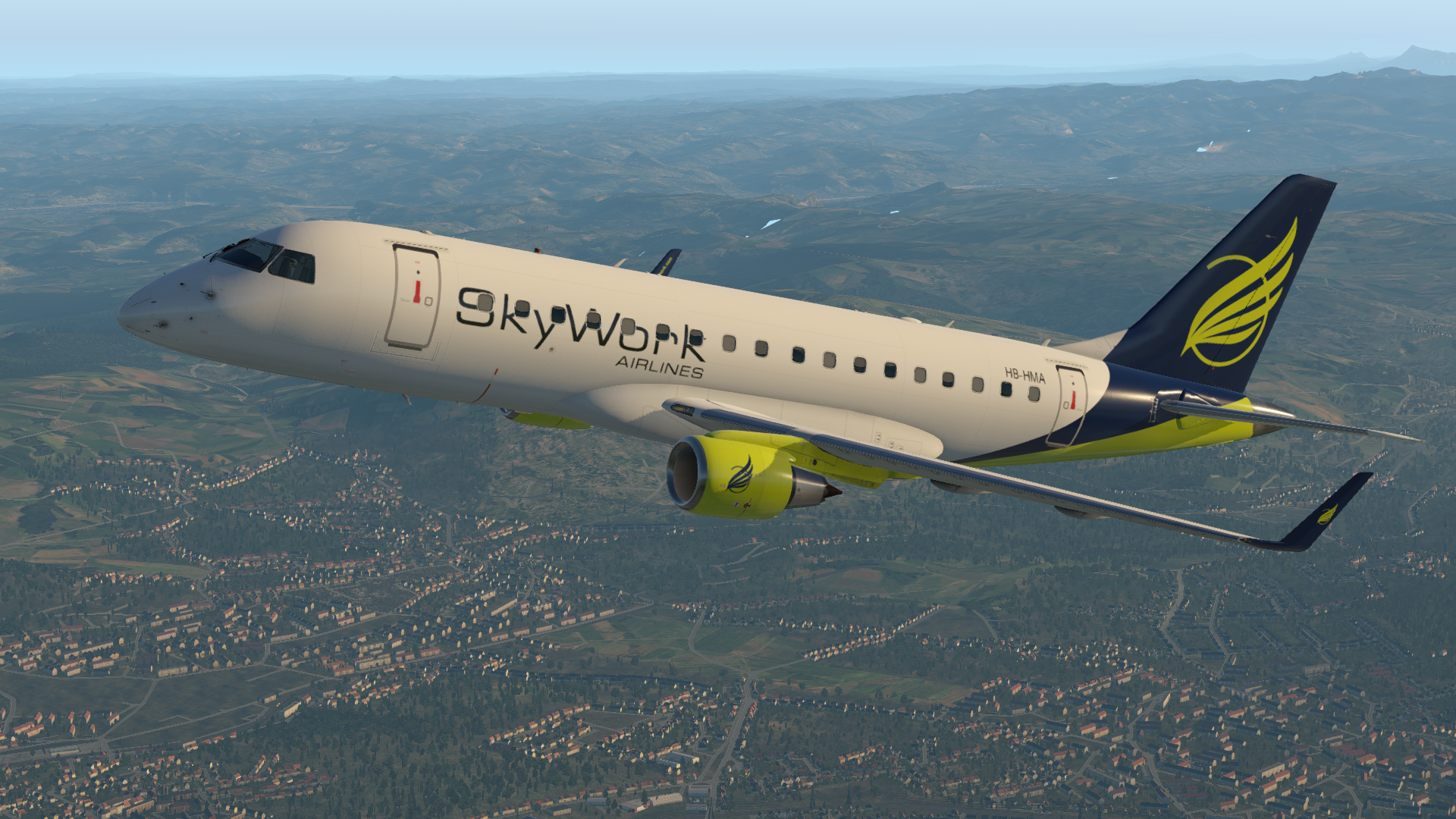 SSG Embraer 170 SkyWork livery - SSG Liveries - X-Plane.Org Forum
