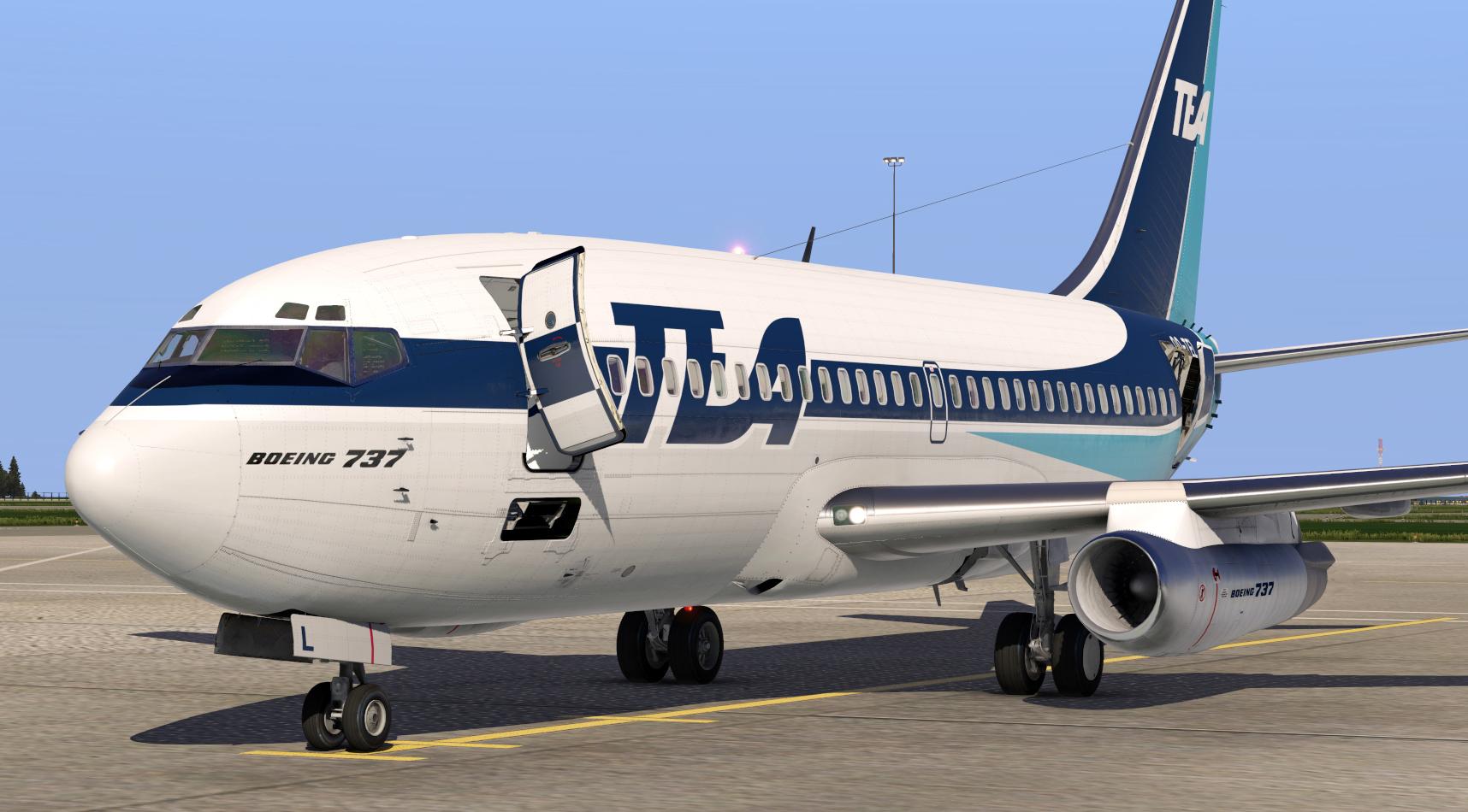 TEA Early 80s OO-TEL for 732 TwinJet V3 Pro by FlyJSim - 732 TwinJet ...