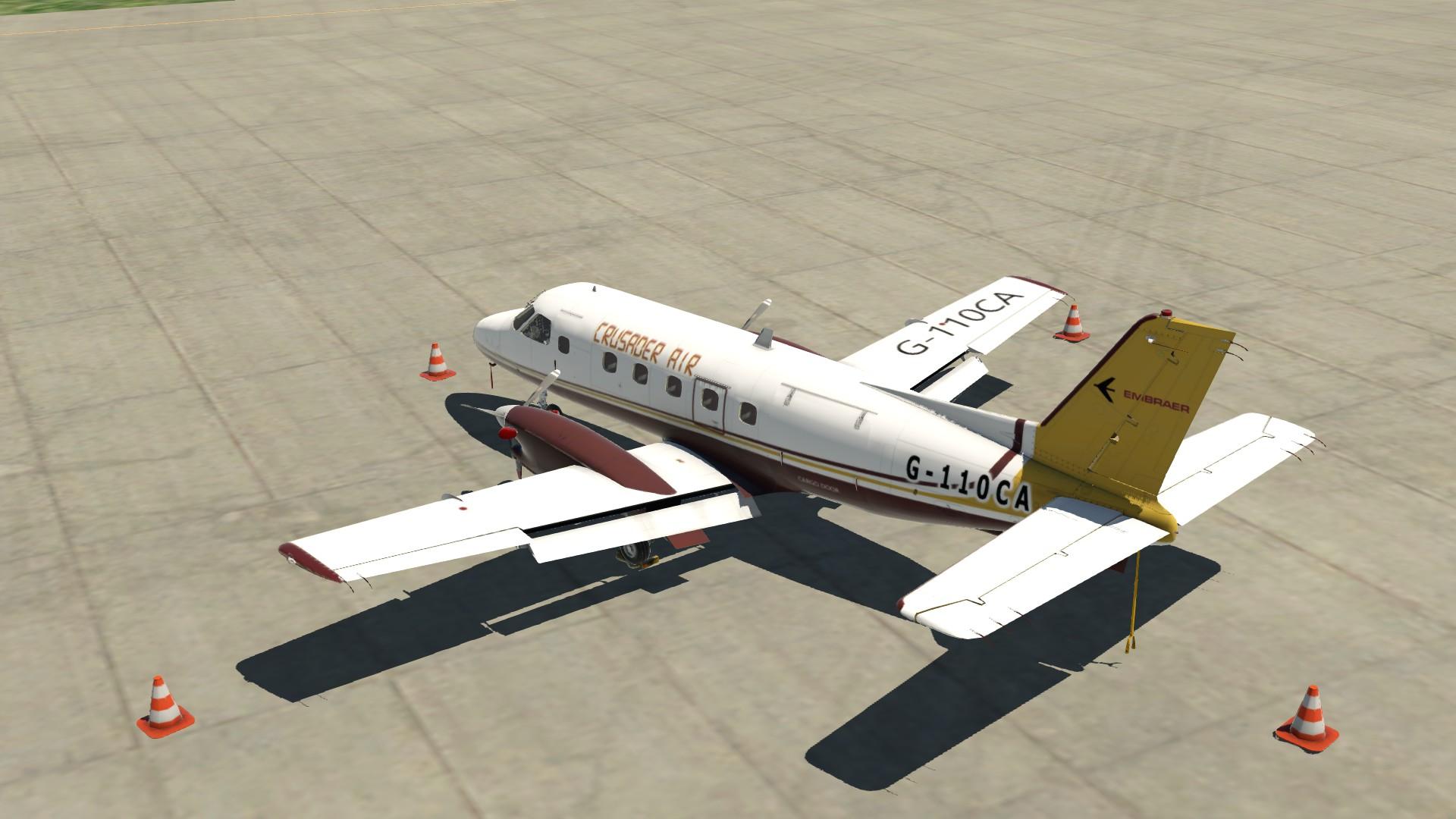 Dreamfoil Embraer 110 - Bandeirante G-110CA Crusader Air livery ...