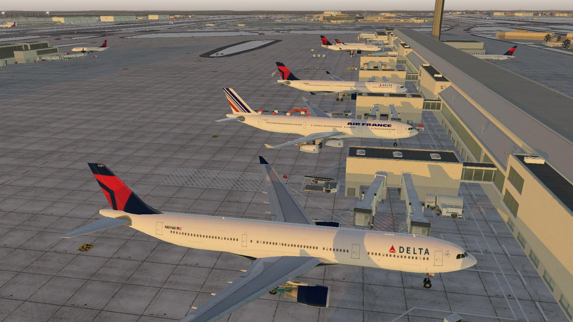 KDTW Detroit Metro Airport WT3 ground Routes - World Traffic Ground ...