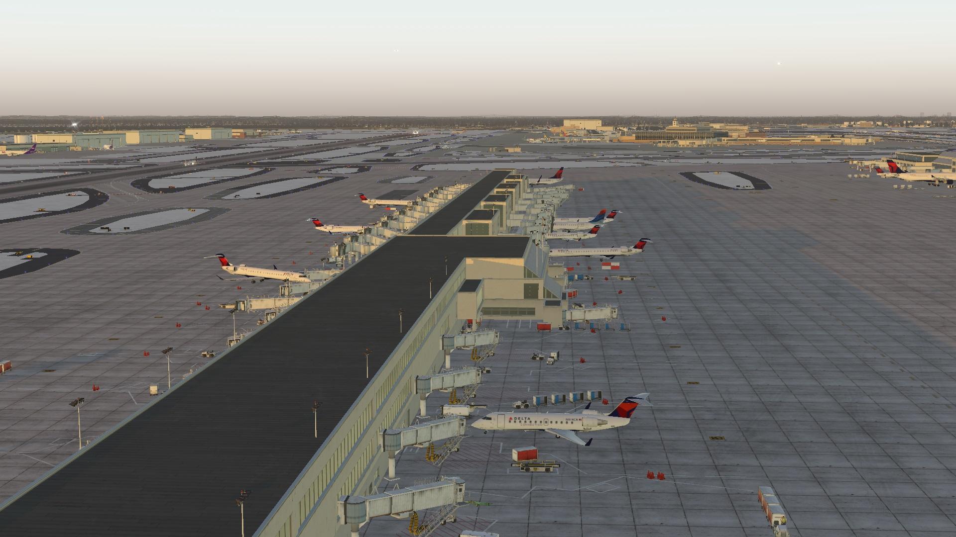 KDTW Detroit Metro Airport WT3 ground Routes - World Traffic Ground ...