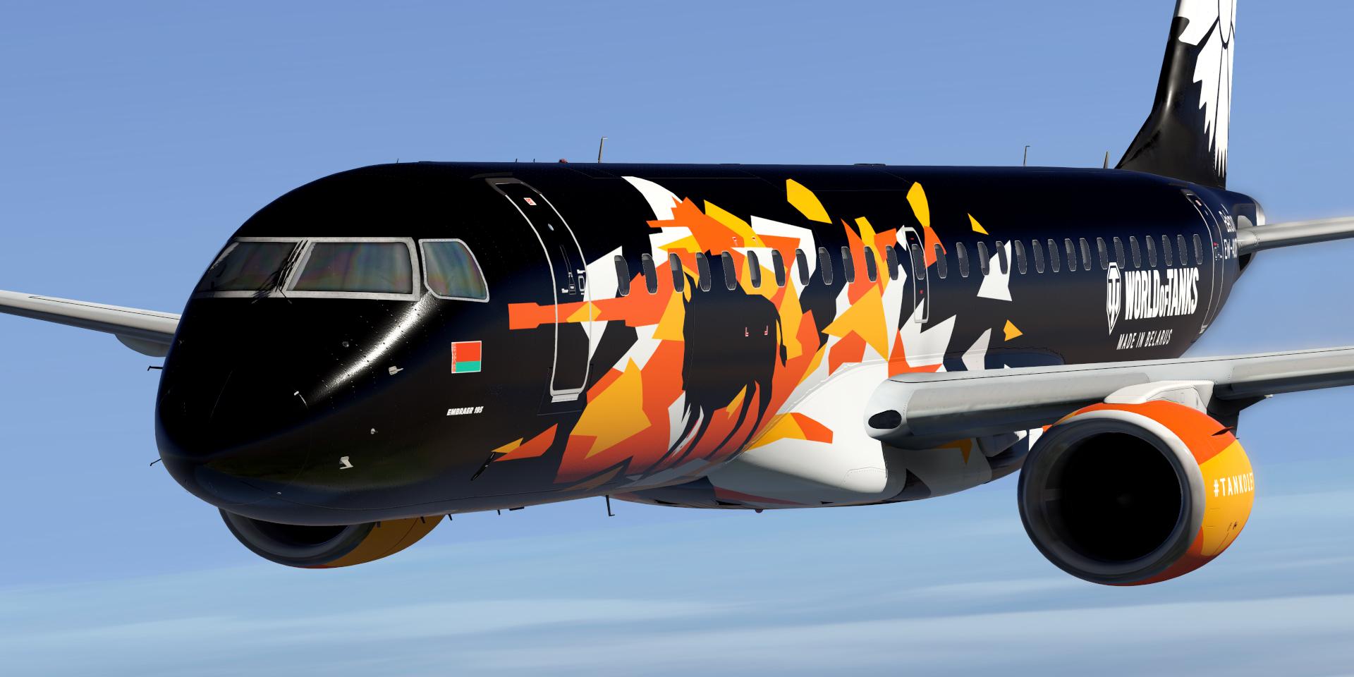 Belavia EW-400PO #Tankolet for Embraer E195 v2 by X-Crafts - Freeware ...