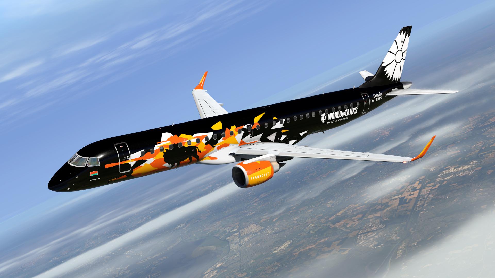 Belavia EW-400PO #Tankolet for Embraer E195 v2 by X-Crafts - Freeware ...