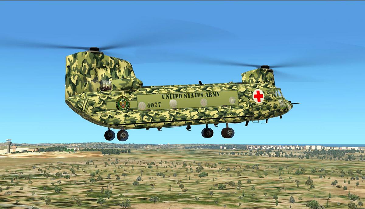 US Army Medivac 4077 Boeing/Vertol CH-47D Chinook 1.2 (By Kemblespotter ...