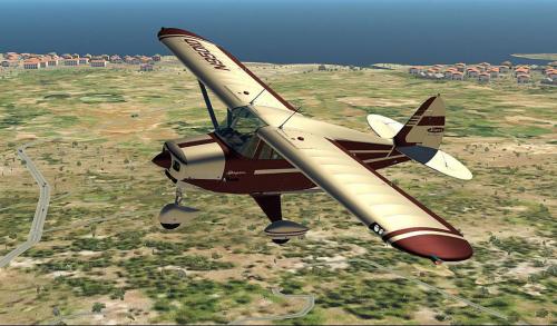 Piper PA22 Tri Pacer Burgundy & Silver Metallic Retro N9501D (Alabeo ...