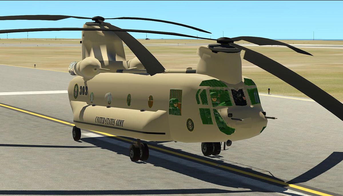 US Army 33 Sqd Boeing/Vertol CH-47D Chinook 1.2 (By Kemblespotter ...