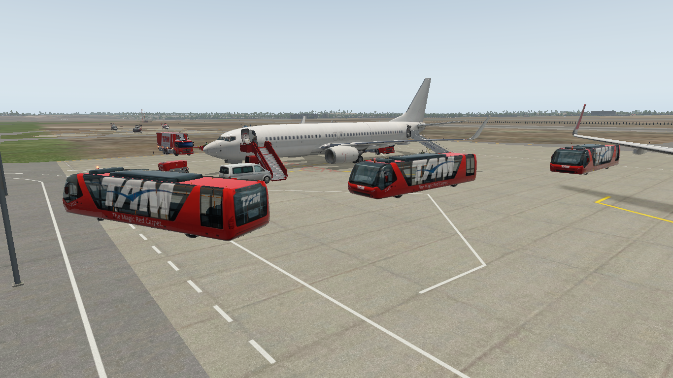 Ground Handling Deluxe - TAM The magic red carpet - Brasil - X-Plane ...