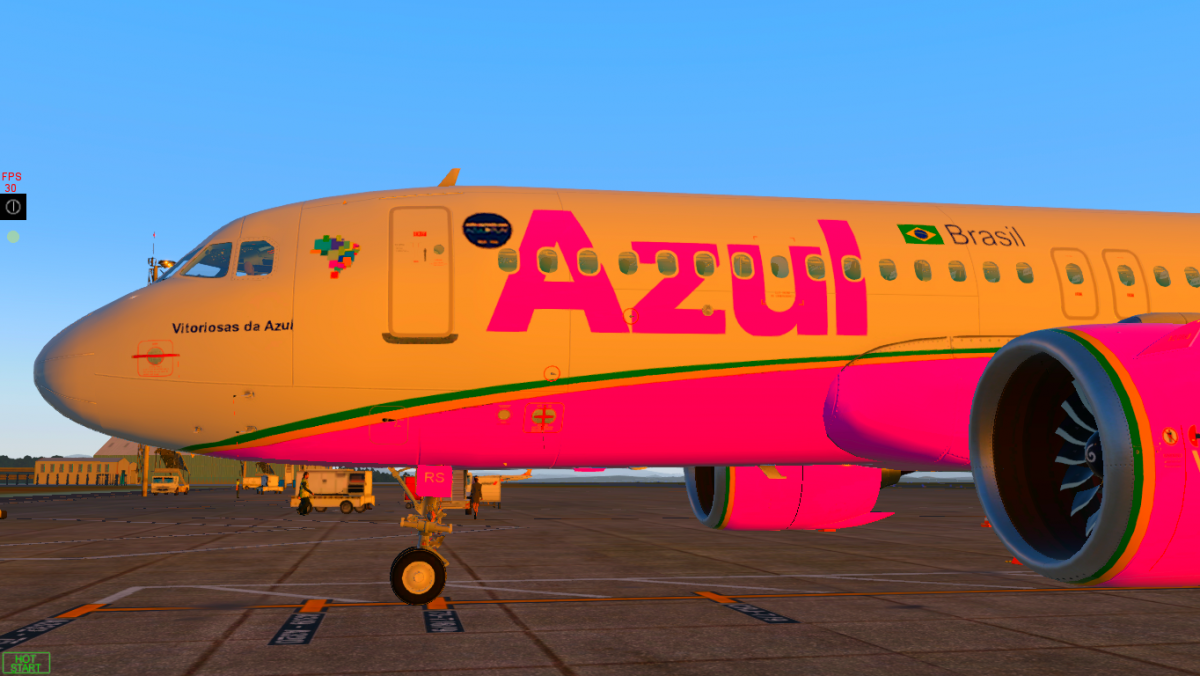 Airbus A320 NEO AZUL ROSA PR-YRS JarDesign Updated - Aircraft Skins ...