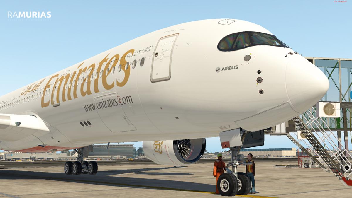 Emirates (NEW) A350 Flight Factor - Aircraft Skins - Liveries - X-Plane ...